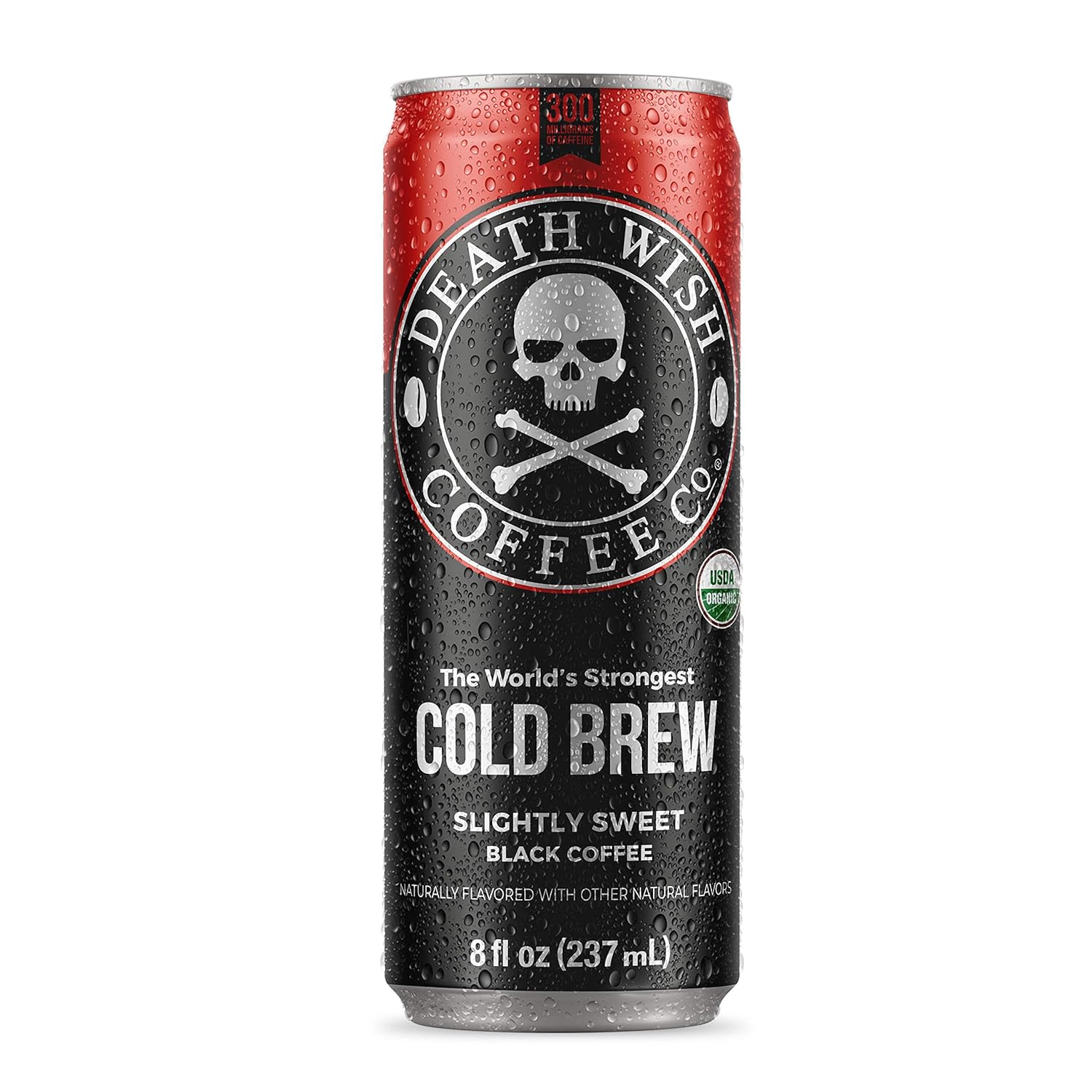 DeathWishCoffee DEATH WISH COFFEE Canned Organic Iced Cold Brew, India ...