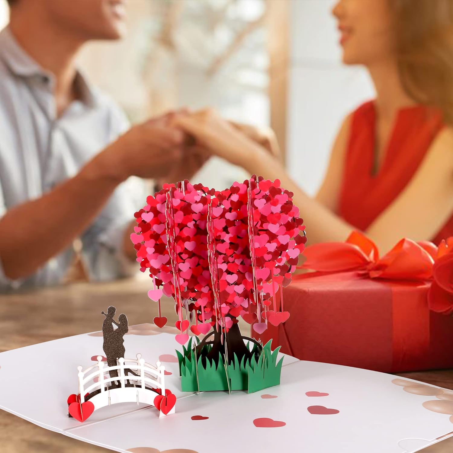 Buy HolidayIdeas 3D Valentines Day Cards for Him/Her, 2 Pieces Pop Up ...