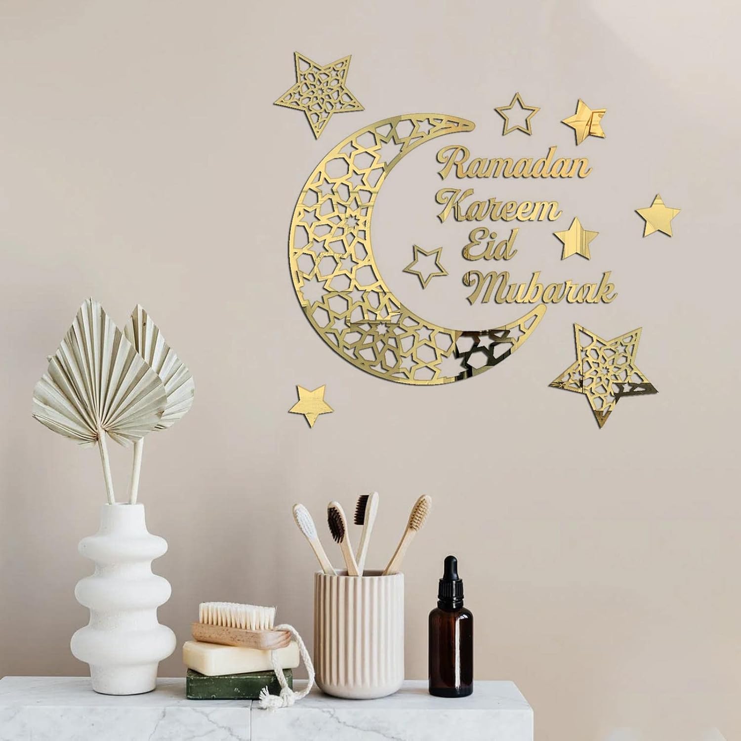 nicything Eid Mubarak Wall Art Decor - 3D Ramadan India | Ubuy
