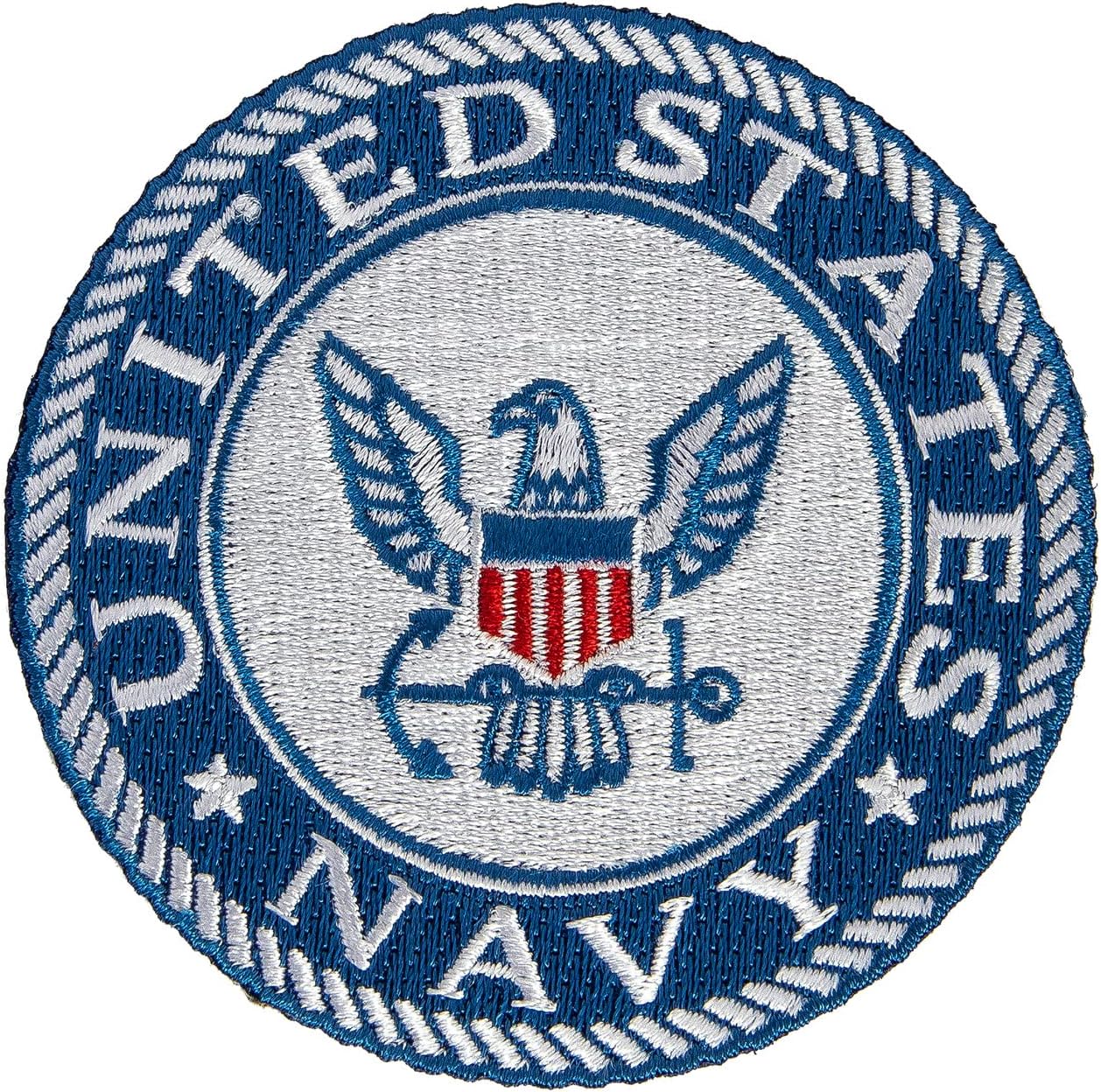 Buy United States Navy Patch Embroidered Appliqué Patch Sew or Iron On ...