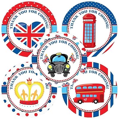 London British Thank You Sticker Labels - Children | Ubuy India