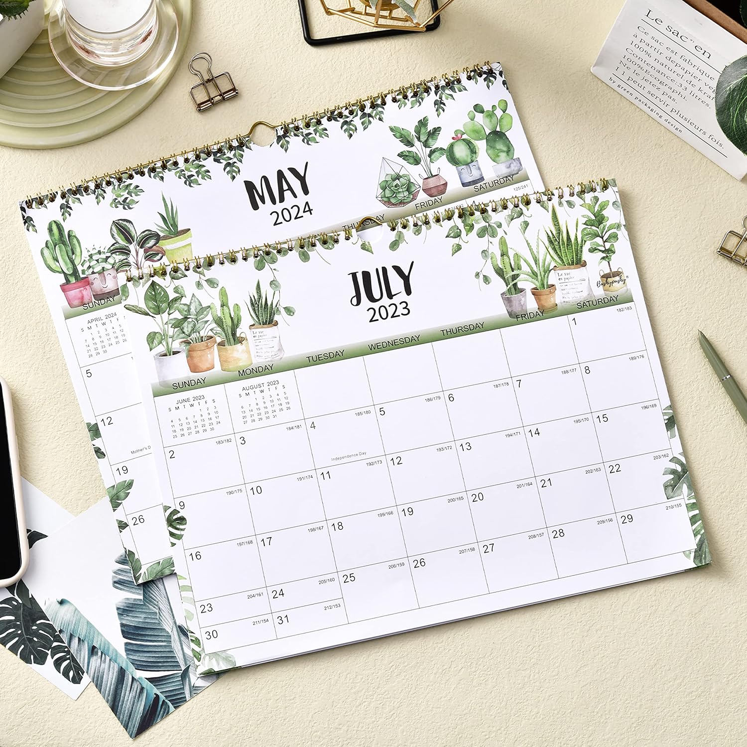 Calendar 2023-2024 - Jul. 2023 - Dec. 2024, | Ubuy India
