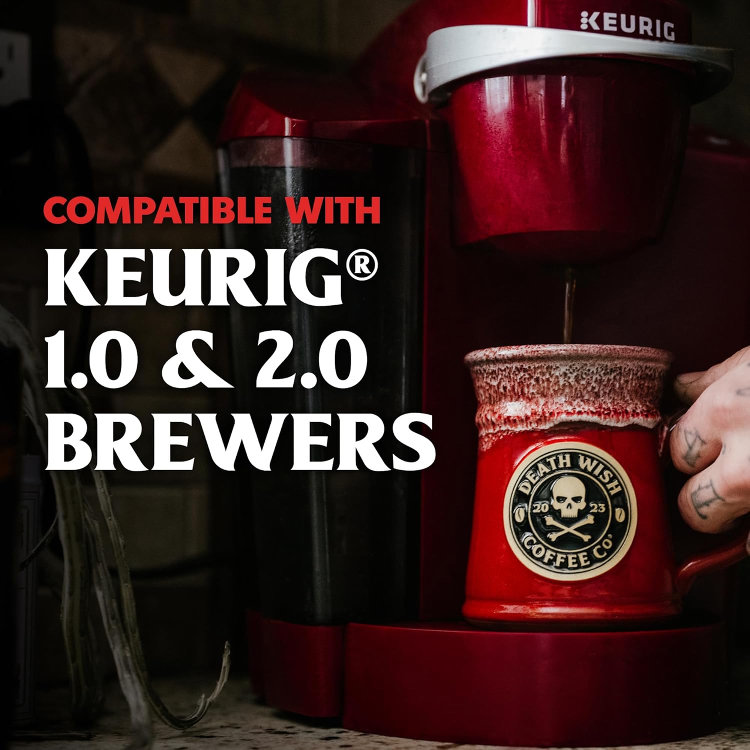 DeathWishCoffee Death Wish Coffee - Single Serve Pods - Medium Roast ...