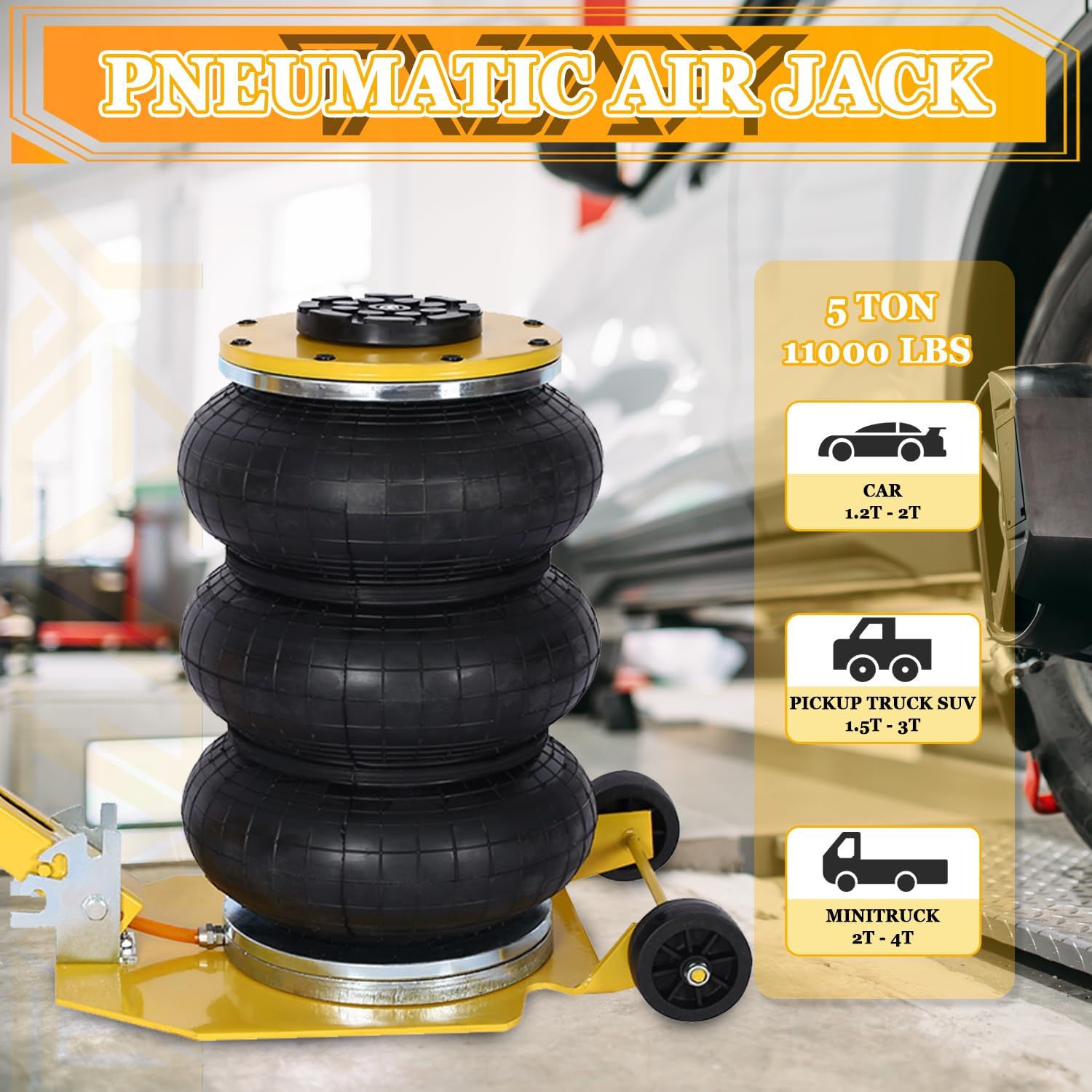 Tandagy 5T Triple Bag Air Jack 11000lbs Pneumatic Jack 3s India | Ubuy