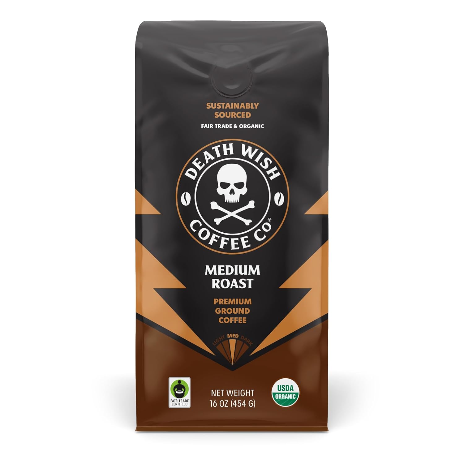 DeathWishCoffee Death Wish Coffee Company Ground Coffee - 1 lb Bag ...