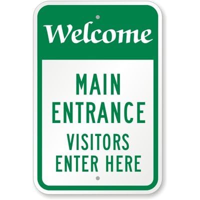 SmartSign 10 x 7 inch Welcome - Main Entrance, India | Ubuy